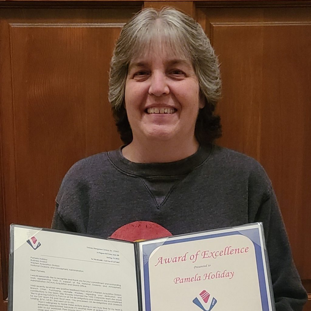 Pamela Holiday Receives Excellence Award | Veterans Management Services ...
